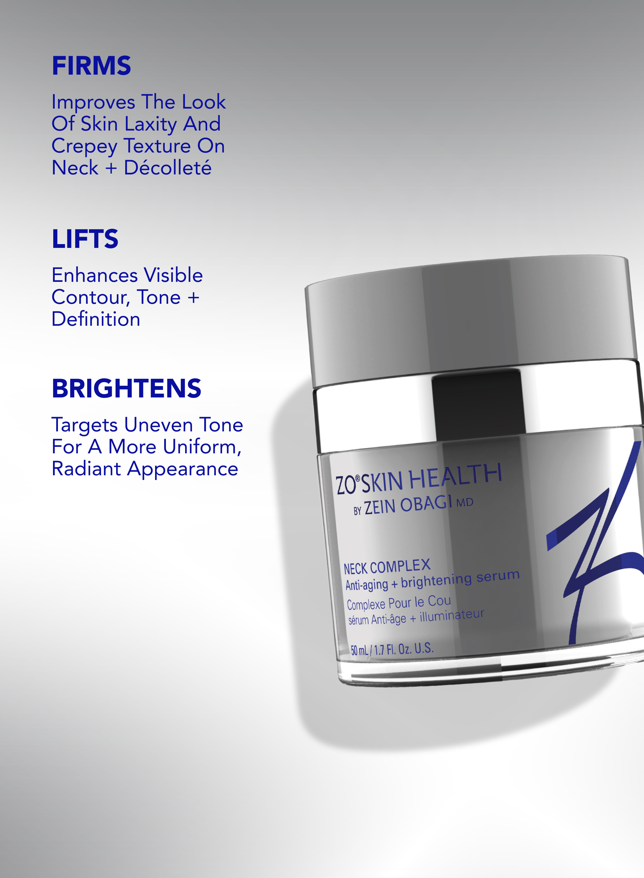 Neck Complex Anti-Aging + Brightening Serum | ZO Skin Health, Inc.